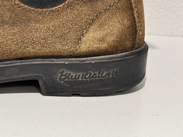 BLUNDSTONE MENS CHELSEA Boot Brown Suede Leather Sz 9.5 L Classic 1911 ...