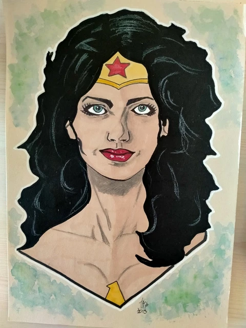 Wonder Woman Commission Dc Marvel Comics Bd Dessin Original Art Justice