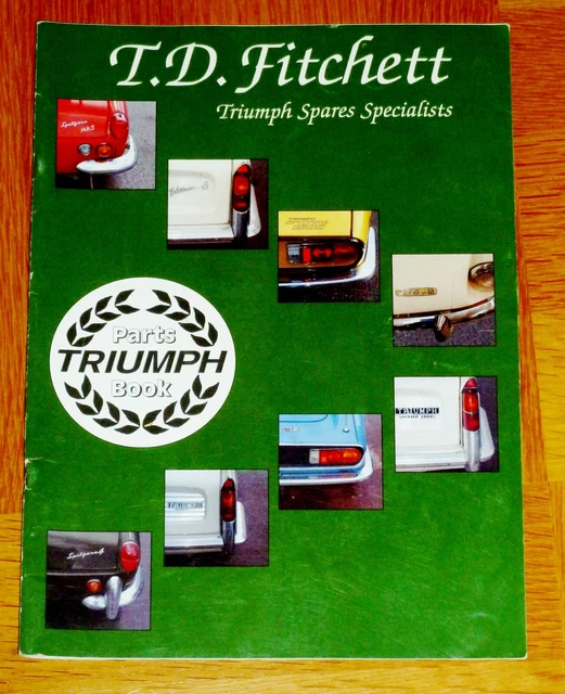 T.D FITCHETT TRIUMPH Spares Specialists Brochure 1980s? £6.52 - PicClick UK