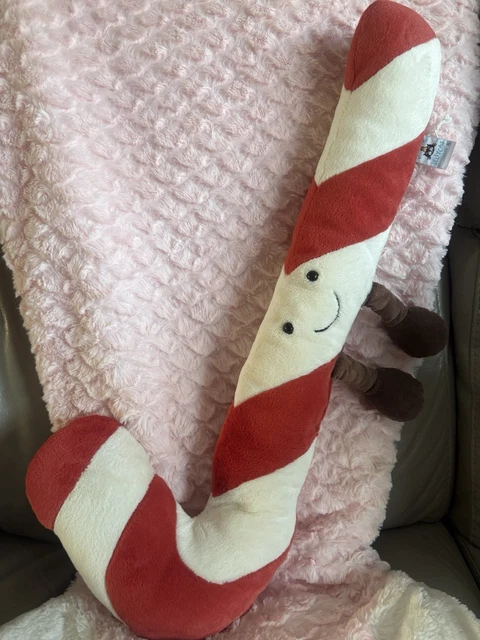 JELLYCAT LARGE AMUSEABLE Candy Cane Soft Toy Plush Christmas £42.30 ...