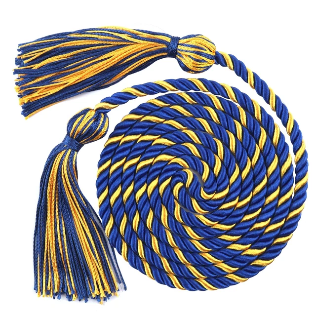 GRADUATION CORDS CORDS for Graduation 2025 Blue Gold 68" Braided Grad ...