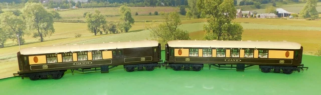 TRIANG PULLMAN COACHES R228 Parlour Car Jane & R328 Brake Nº79 Brown ...
