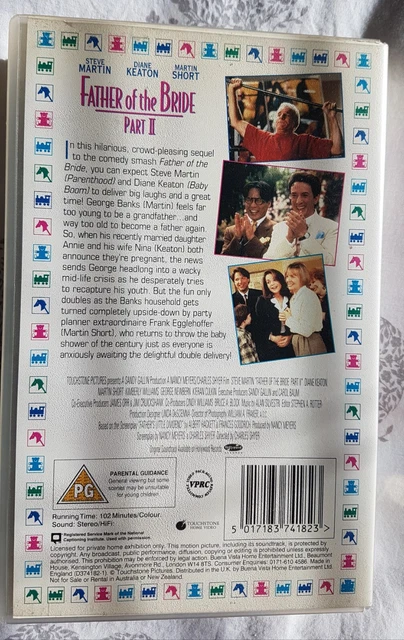 FATHER OF THE BRIDE part 2 (VHS) BIG BOX - Steve Martin + Martin Short ...