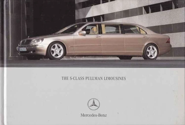 CATALOGUE BROCHURE MERCEDES S Pullman Limousine W220 04/2000 Anglais ...