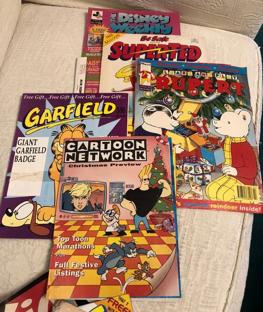 JOB LOT CHILDREN'S Comics-Superted, Rupert, Garfield,Cartoon Network ...