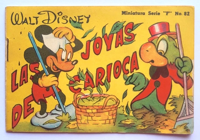 1946 WALT DISNEY Mini Book Serie F #082 JOSE CARIOCA MICKEY MOUSE ...
