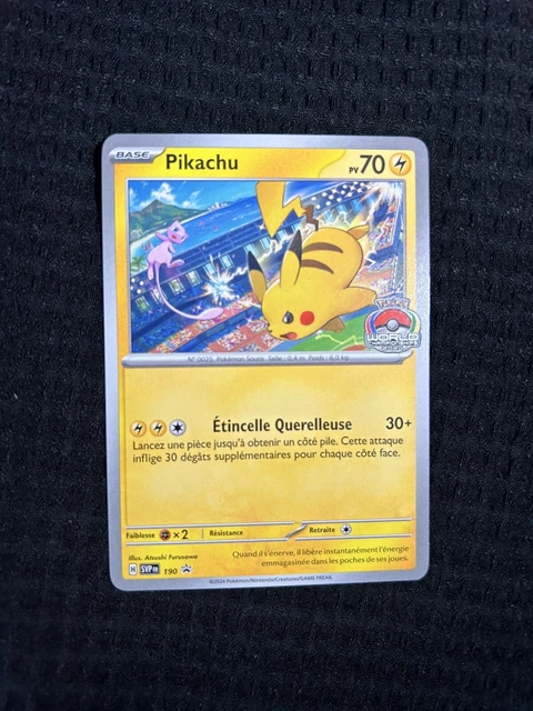 POKÉMON CARTE PROMO Pikachu SVP 190 World Championships 2024 EUR 1,00 ...