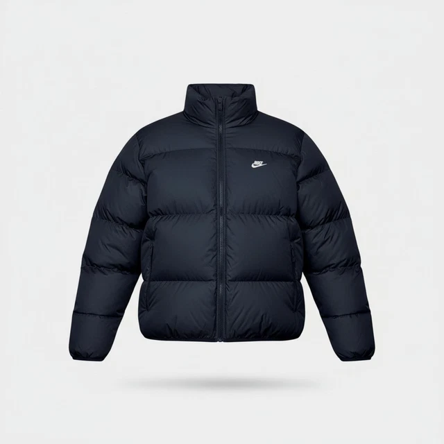 NEW NIKE MEN'S Sportswear Club Therma-FIT Puffer Jacket Black Size XL ...