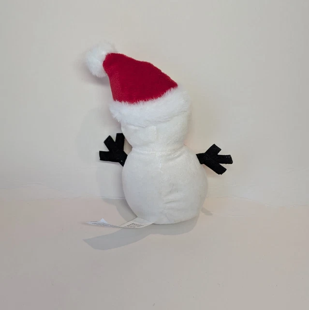 ASDA SMALL WHITE Snow Man In Hat Soft Toy 6" Stuffed Cuddly Christmas ...