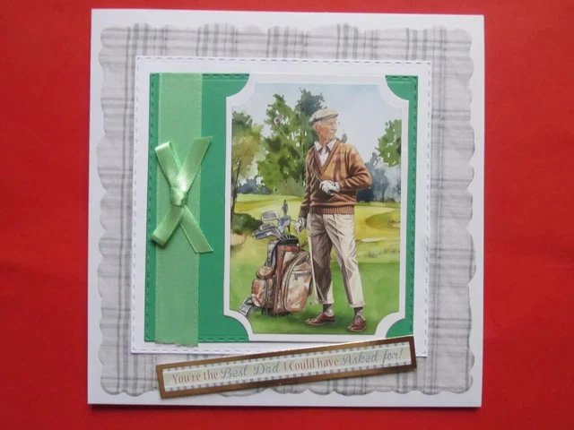 HANDMADE 6&X6& 3D LAYERED GOLF FATHER'S DAY CARD aa £1.71 - PicClick UK
