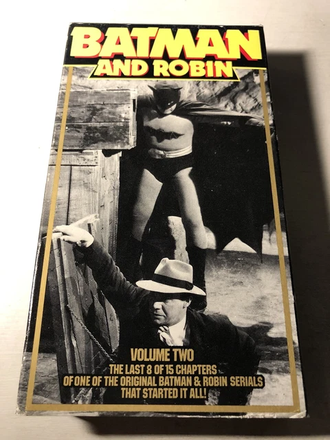 BATMAN AND ROBIN Volume Two (1949) VHS Classic Black & White 1989 Release £3.93 - PicClick UK