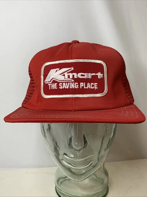 VINTAGE KMART RED hat 1970s Patch Snap Back Made In USA $23.00 - PicClick