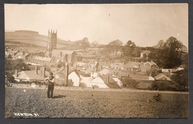 POSTCARD KENTON NR Exeter Devon village overview early RP by Chapman £7 ...