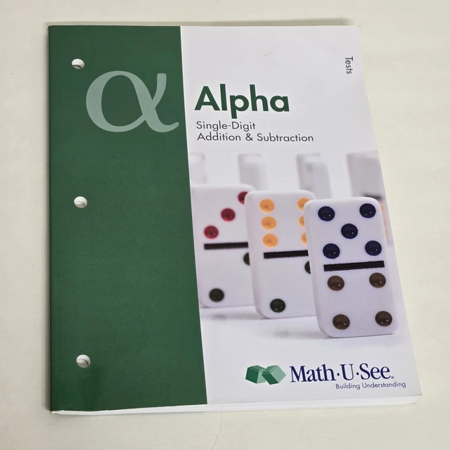 TESTS ALPHA : addition et soustraction à un chiffre par Math-U-See ...
