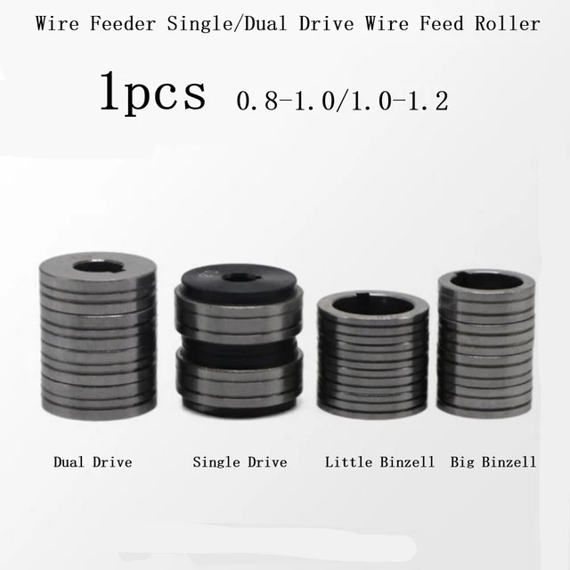 DRIVE ROLLER WIRE Feeder Guide Mig Welder Silver Wire Feed Roller 0.8/1 ...