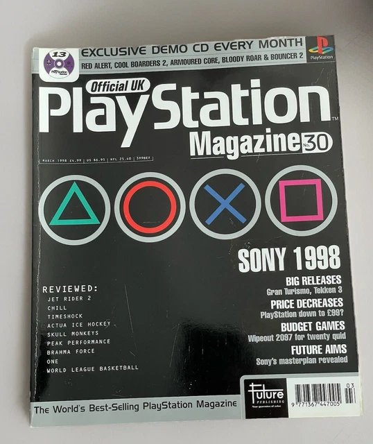 OFFICIAL UK PLAYSTATION Magazine - Sony 1998 Issue - Retro PS1 Gaming ...