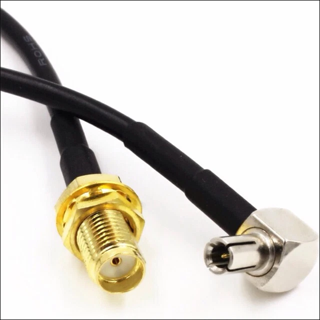 TS9 MALE RIGHT Angle Pigtail Coaxial Cable Antenna SMA Female J SFG $5.57 - PicClick AU