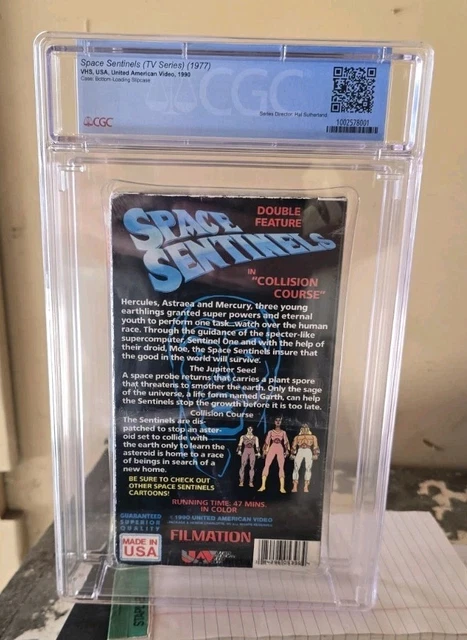 FILMATION SPACE SENTINELS VHS Sealed Collision Course CGC 9.4 1990 ...