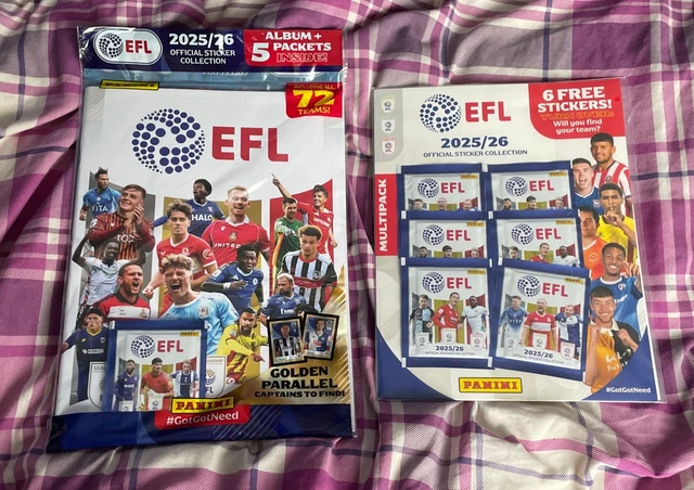 PANINI EFL 2026 Sticker Collection Starter Pack New + Official Sticker ...
