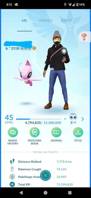 POKEMON RARE COLLECTOR Go Lvl 45/922 Shiny/Armored Mewtwo/Shundo Celebi ...