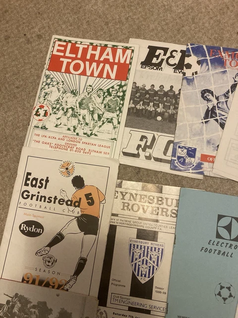 NON LEAGUE & League football Programmes Job Lot - Home team E £0.99 ...