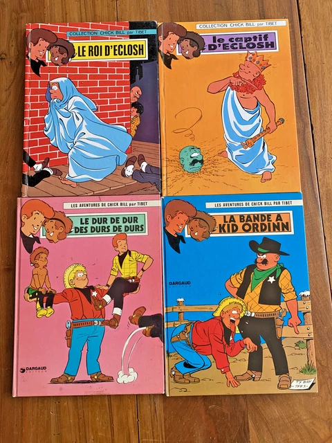 LOT 4 CHICK BILL TIBET 1972 - 1974 Eclosh Bande Kid Ordinn Dur de dur ...