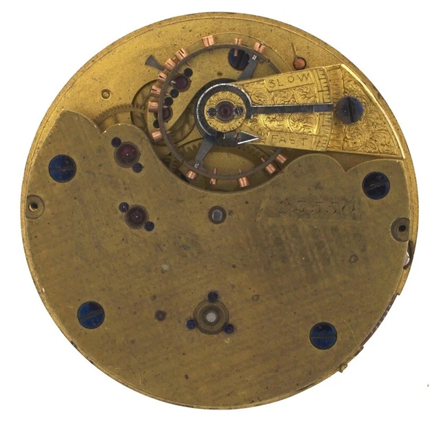 ENGLISH LEVER GOING Barrel Pocket Watch Movement Spares Or Repairs Z314 ...