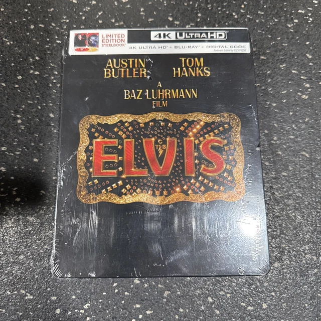 ELVIS (2022) 4K + Blu-Ray + Digital Code - Limited Edition STEELBOOK ...