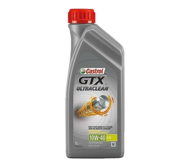 HUILE CASTROL GTX Ultraclean 10W-40A/B pour Moteurs Diesel / Gasoil Tin ...