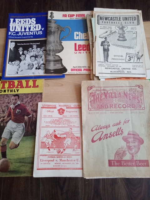 27 FOOTBALL PROGRAMMES from 1930's to 1970's £31.91 - PicClick UK