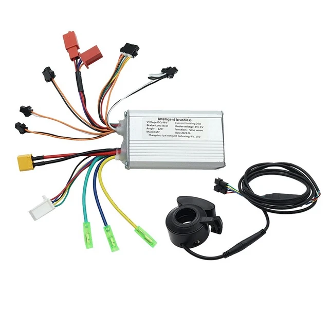 MOTORE CONTROLLER BRUSHLESS 48V 20A + kit acceleratore per rullo ...
