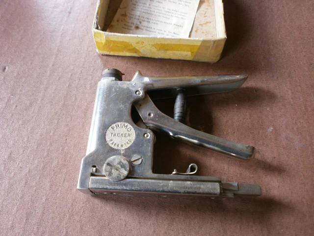 VINTAGE PRIMO LABEL Tacker/Stapler - With Staples £24.08 - PicClick UK