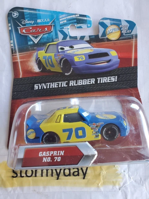 DISNEY PIXAR CARS GASPRIN with synthetic rubber tires nascar racecar £ ...