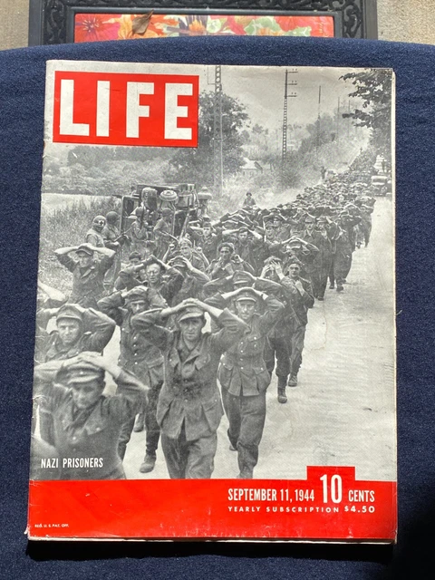 LIFE MAGAZINE SEPTEMBER 11, 1944 WWII Nazi Prisoners Paris liberated £ ...