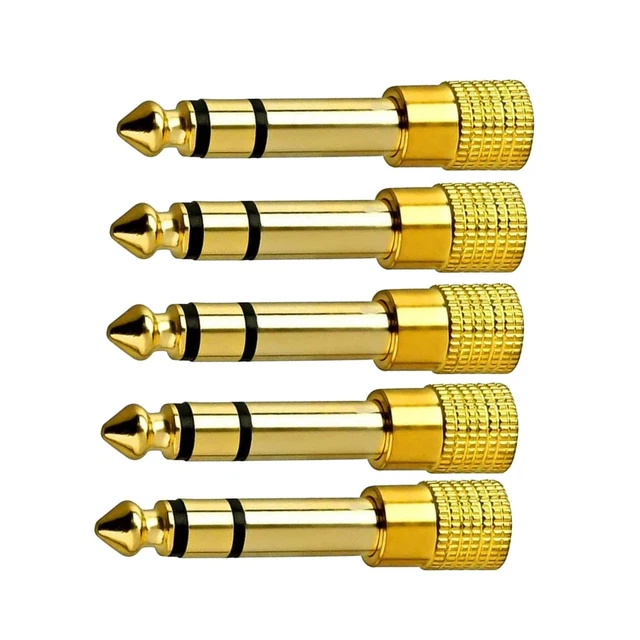 MALE TO FEMALE connector Plug Fit For3.5mm (1/8 inch) male TRS plug ...