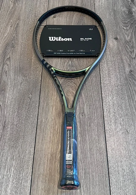 WILSON BLADE 98 16X19 V8 Tennis Racket Grip Size 3 RRP £250 £31.00 ...
