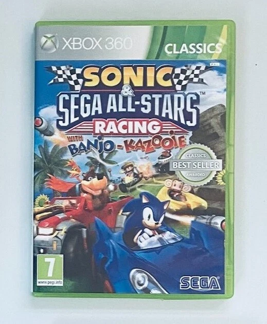 SONIC & SEGA All Stars Racing Banjo Kazooie Xbox 360 Classic Video Game ...