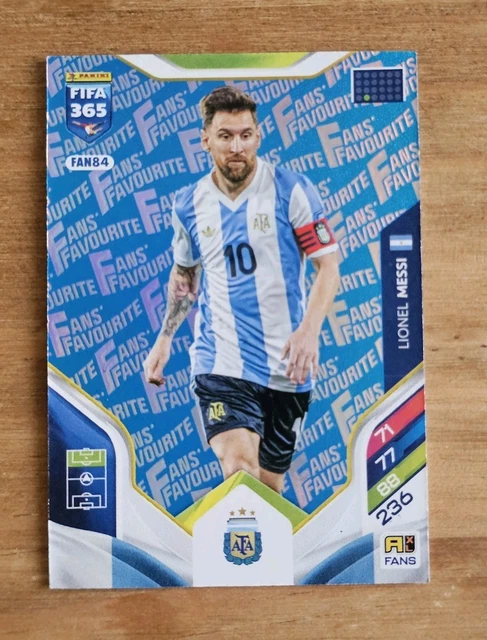 PANINI FIFA 365 Adrenalyn XL 2026 Lionel Messi Fans Favourite Blue ...