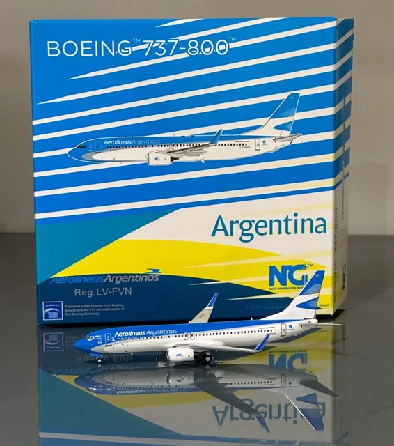AEROLINEAS ARGENTINAS BOEING 737-800 NG Models 1/400 £55.00 - PicClick UK AEROLINEAS ARGENTINAS BOEING 737-800 NG Models 1/400 £55.00 - PicClick UK