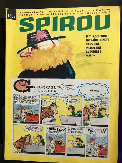 B)SPIROU N°1308; AVEC le mini récit / Le Fiat 7002 EUR 4,50 - PicClick FR