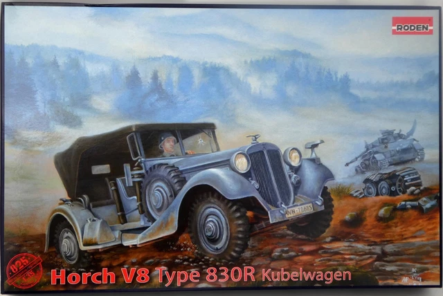 MODELLBAUSATZ RODEN HORCH V8 Type 830R Kubelwagen 825 1:35 EUR 29,99 - PicClick DE
