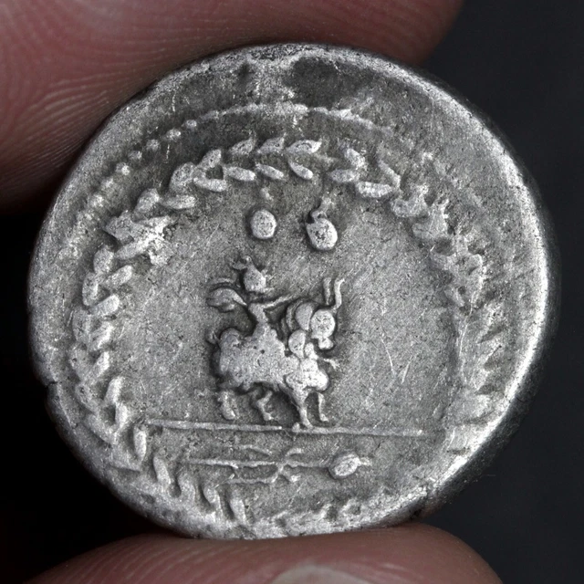 CUPID RIDING GOAT Denarius Ancient Roman Republic Silver Coin Fonteius ...