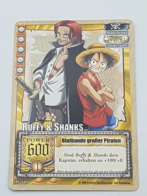 ONE PIECE EINZELKARTE Ruffy & Shanks Blutbande großer Piraten NM EUR 2 ...