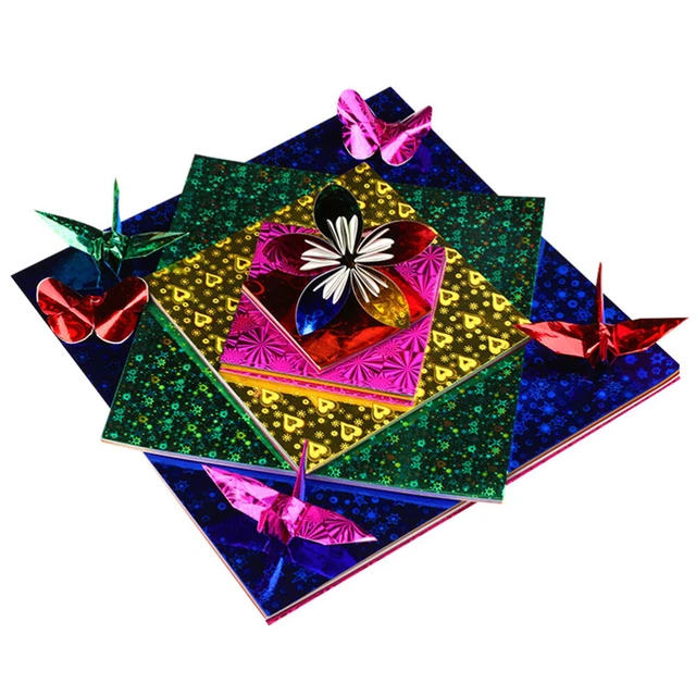 ORIGAMI DI CARTA color cartoncino per bambini gru da taglio decoupage ...