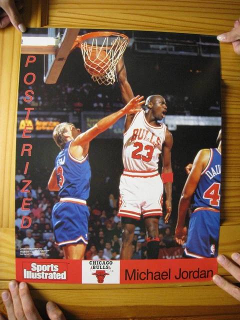 MICHAEL JORDAN AFFICHE Chicago Bulls Posterized SPORTS Illustrated EUR ...