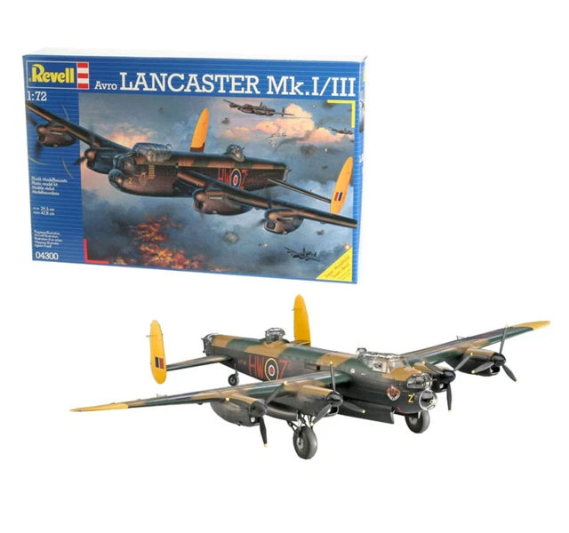 REVELL AVRO LANCASTER Mk.I/III WW2 Bomber Aircraft Model Kit 1:72 04300 ...