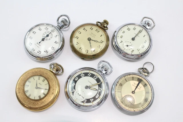 VINTAGE MECHANICAL STOP & Pocket Watches Smiths Ingersoll Etc SPARES ...
