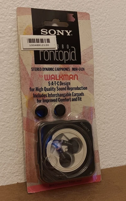 VINTAGE SONY TURBO Fontopid Walkman Headphones MDR-E424 Earbuds £40.44 ...