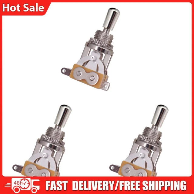 3 WAY ELECTRIC Guitar Selector Pickup Toggle Switch for LP EPI (Silver ...