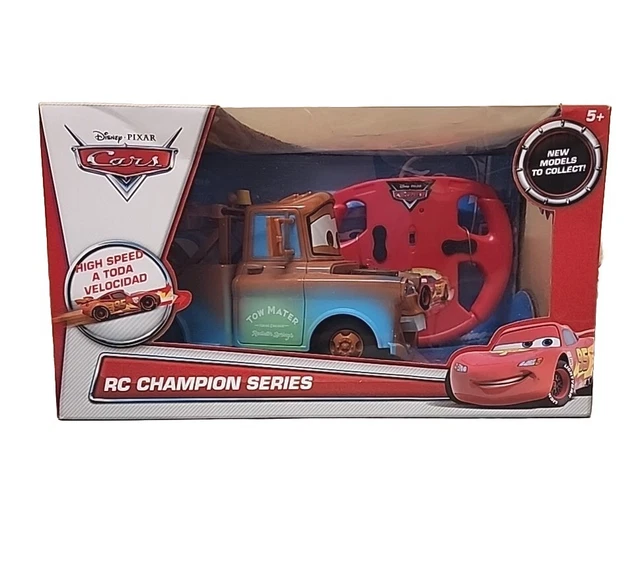 DISNEY PIXAR CARS RC Champion Series Remote Control Tow Mater Truck ...